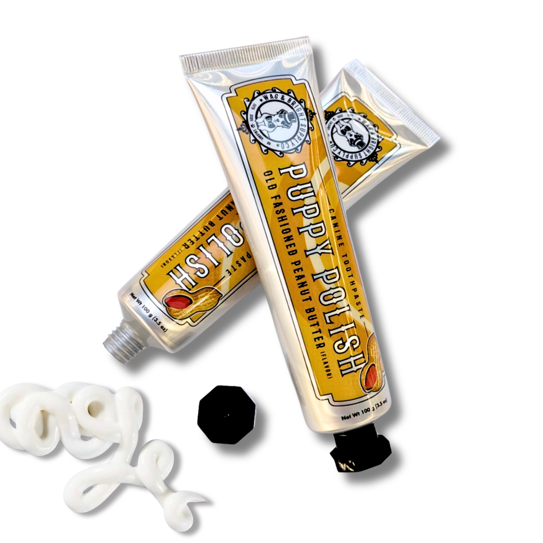 Puppy Polish Toothpaste - Old Fashioned Peanut Butter – Wag & Bright Supply